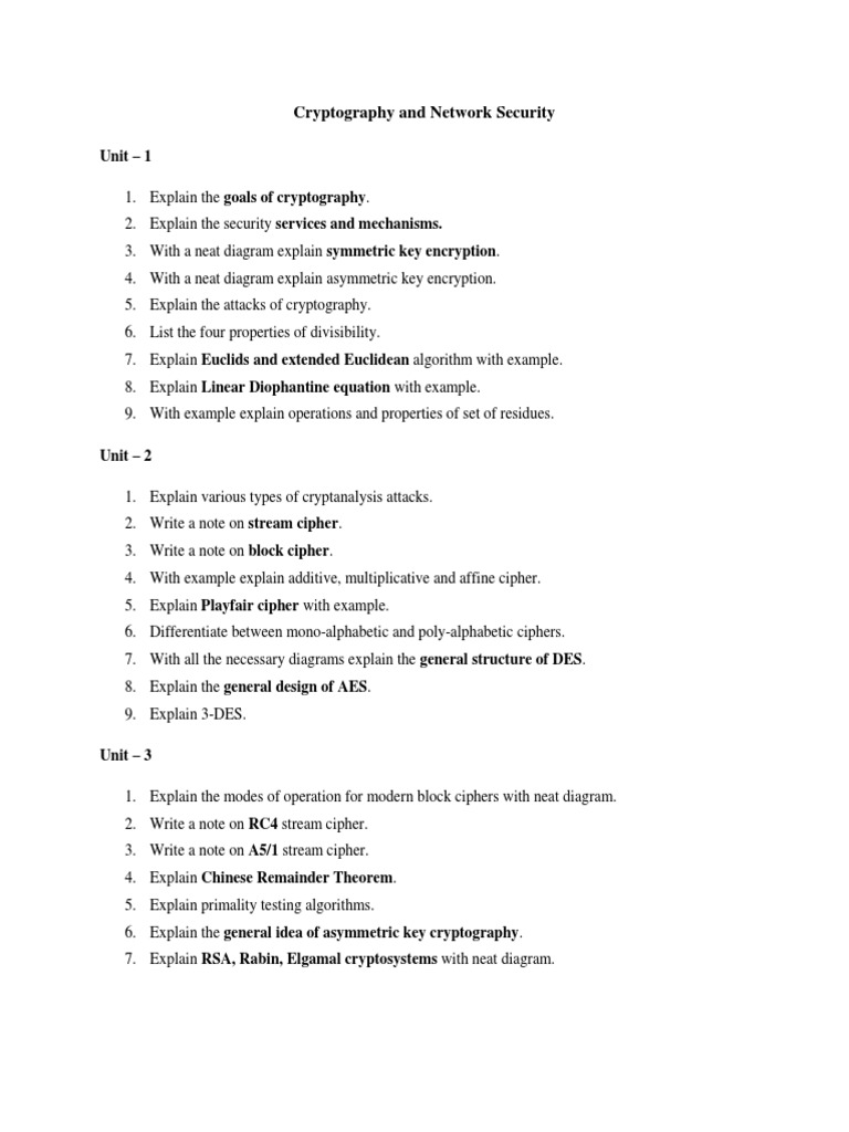 Cryptography and Network Security | PDF