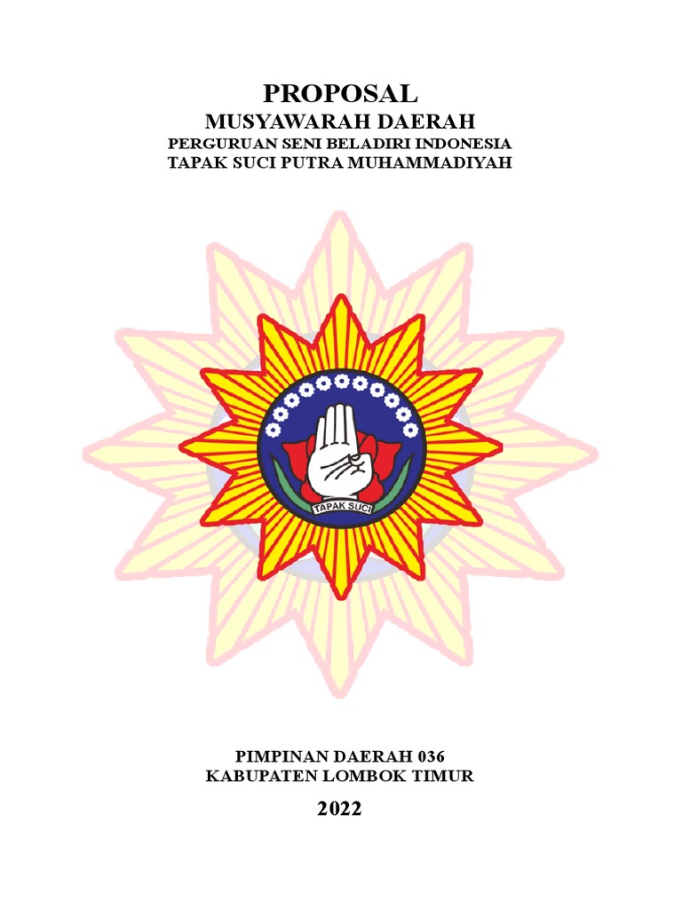 Proposal Musda Tapak Suci | PDF