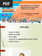 RA 9262: Anti-Violence Against Women Act | PDF | Restraining Order ...