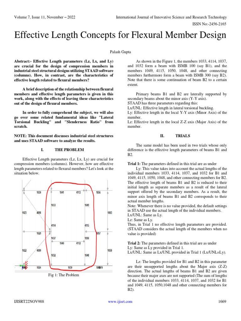Effective Length Concepts For Flexural Member Design | Download Free ...