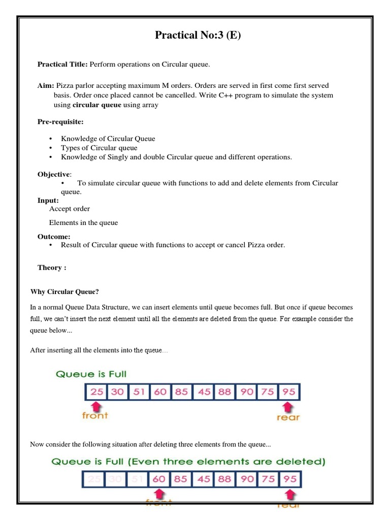 Experiment Theory 2 Pdf Queue Abstract Data Type Subroutine 