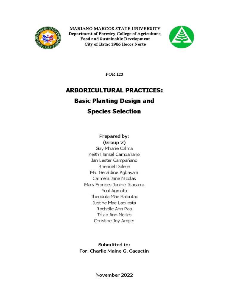 Arboricultural Practices | PDF | Trees | Composition (Visual Arts)