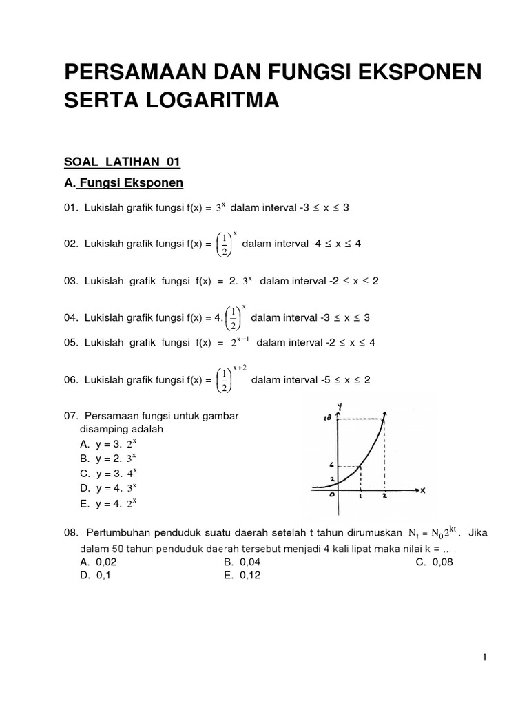Soal Pers Log&Eksp | PDF | Metode & Bahan Ajar | Sains & Matematika