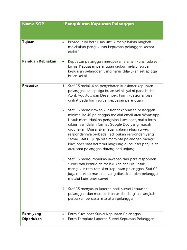 Pengukuran Kepuasan Pelanggan | PDF | Bisnis