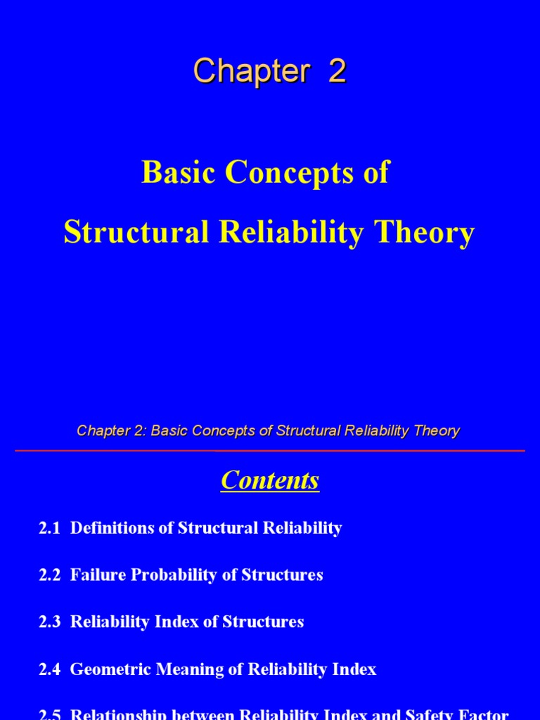 Vdocument - in - Chapter 2 Basic Concepts of Structural Reliability Theory | PDF | Fracture ...
