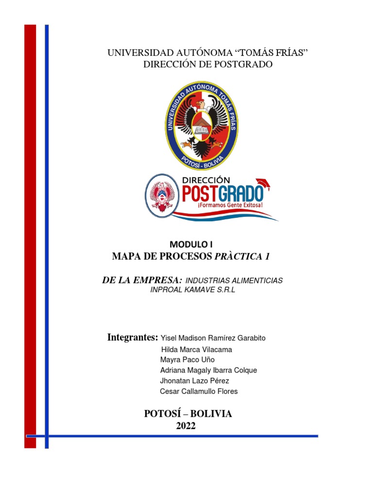 Mapa de Procesos INPROAL KAMAVE SRL..docx 1 | PDF | Marketing | Business
