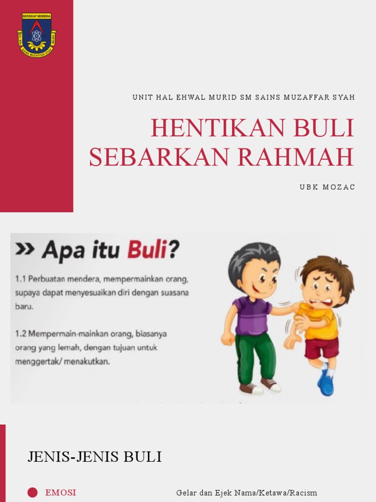 Hentikan Buli Sebarkan Rahmah | PDF