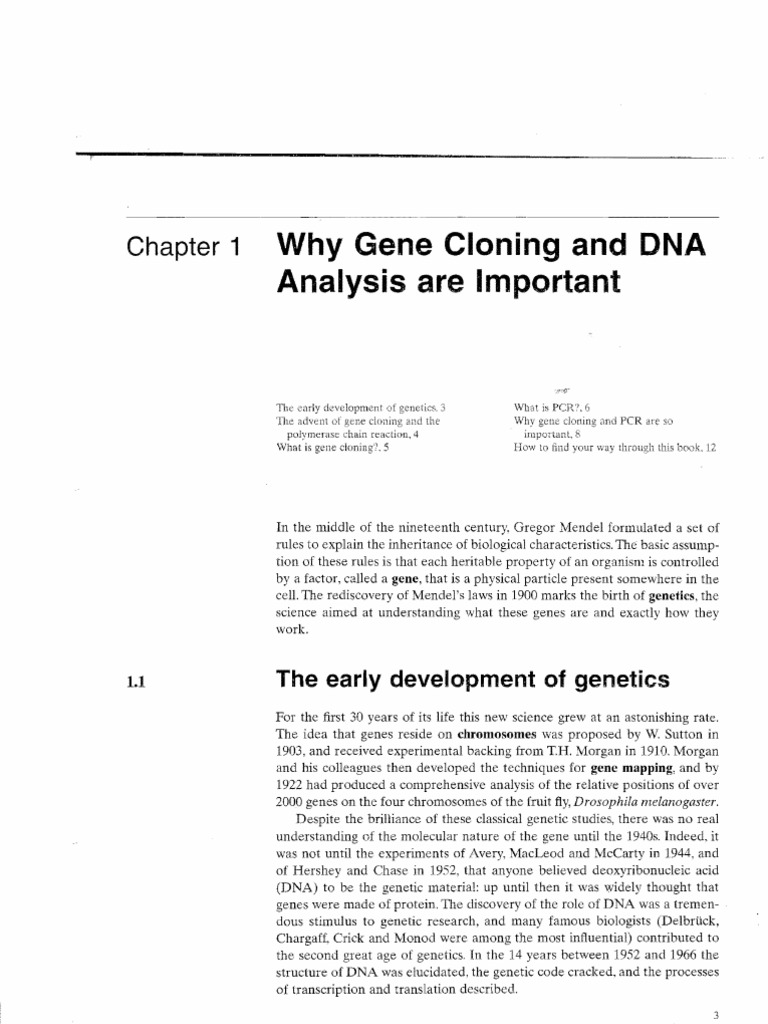 Ta Brown Chapter 1 | PDF | Molecular Cloning | Polymerase Chain Reaction