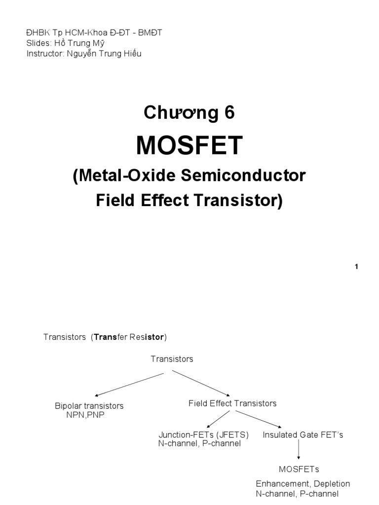 VLBD Ch06 MOSFET | PDF