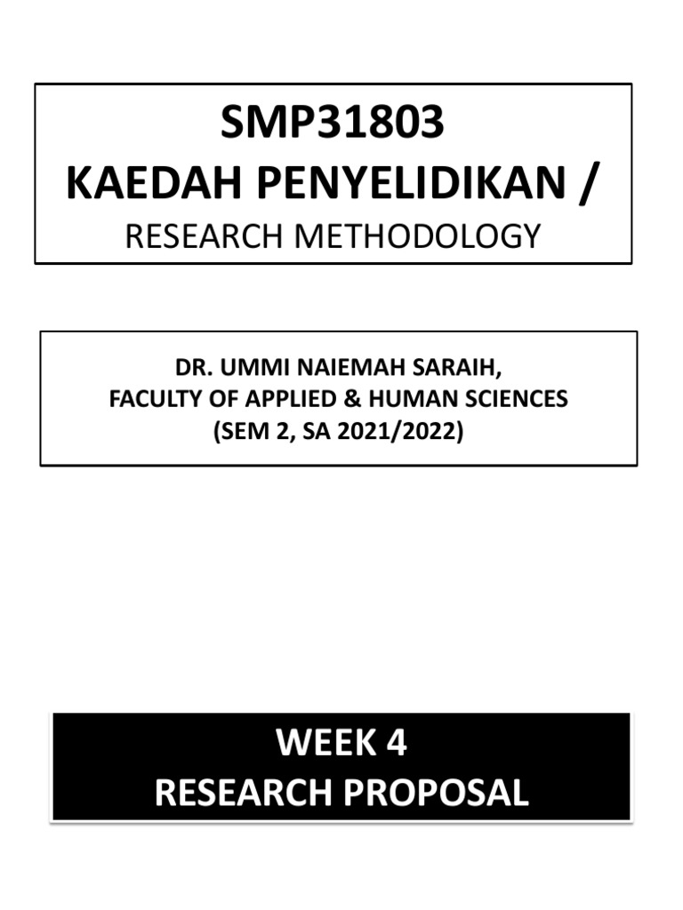 Research Proposal Outline on Research Methodology | PDF | Thesis | Sampling (Statistics)
