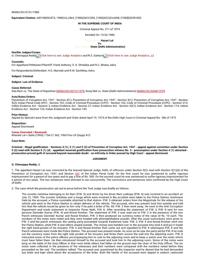 1980 CRL - LJ 564 | PDF | Witness | Prosecutor