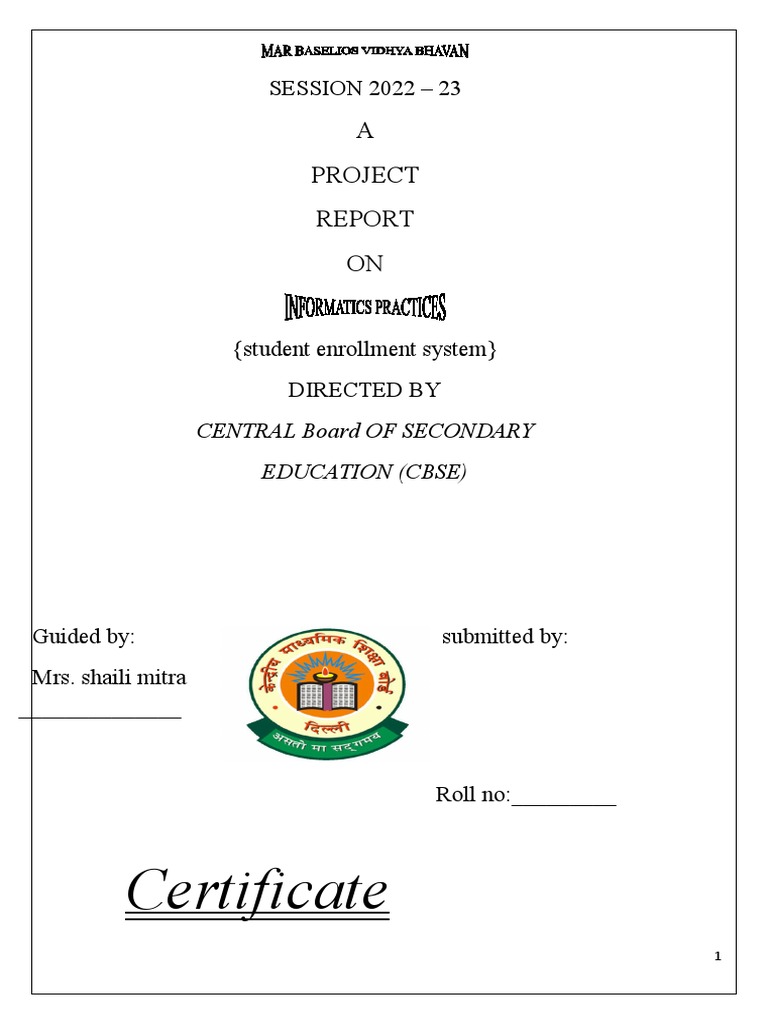 Project Documents On Student Enrollment System | PDF | Computing ...