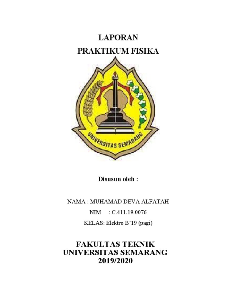 Laporan Praktikum Fisika Muhamad Deva Alfatah C.411.19.0076 | PDF | Metode & Bahan Ajar