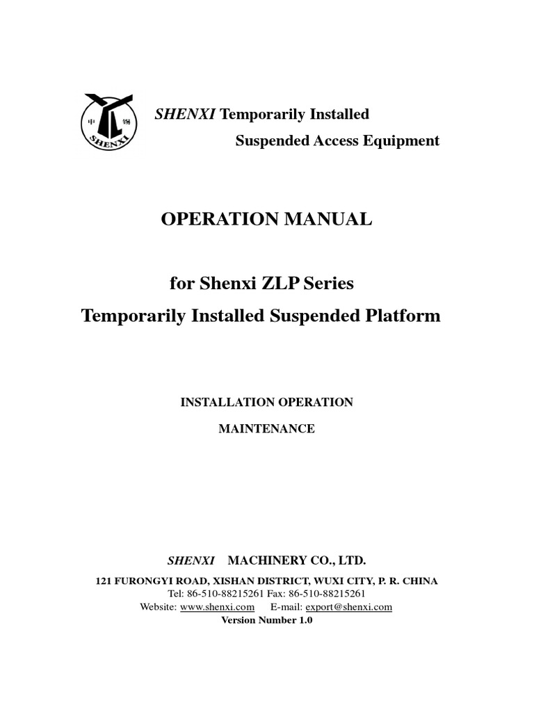 Manual ZLP 800 en | PDF | Switch | Electric Motor