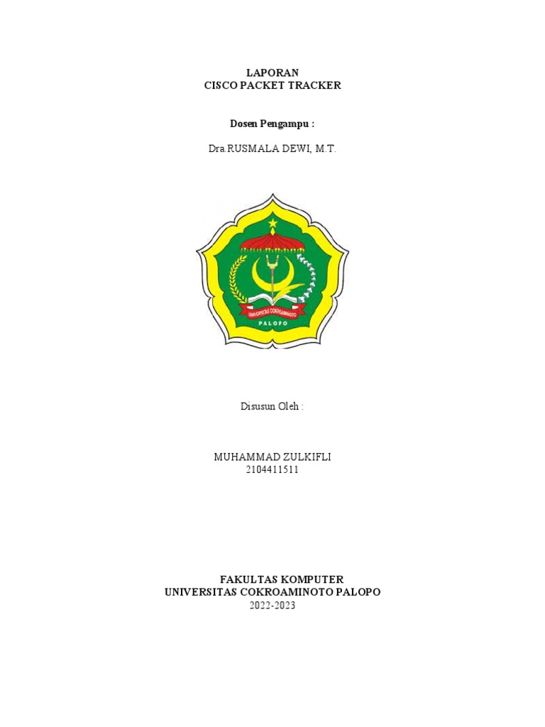 Laporan Praktikum Cisco Packet Tracer | PDF | Komputer