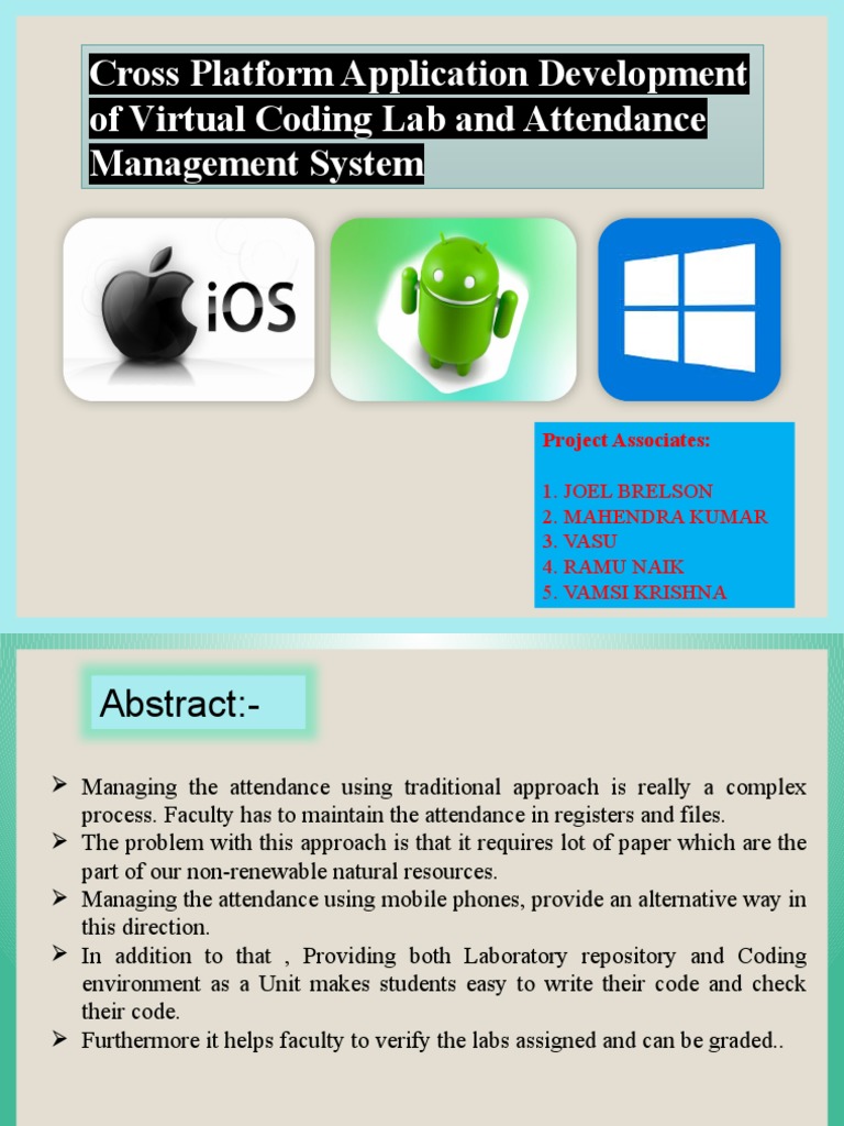 Flutter Attendance Management System | PDF | Cross Platform Software ...