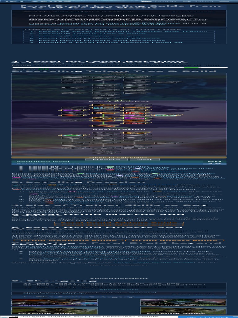 Feral Druid Leveling Guide From 1 To 70 For TBC Classic - TBC Classic ...