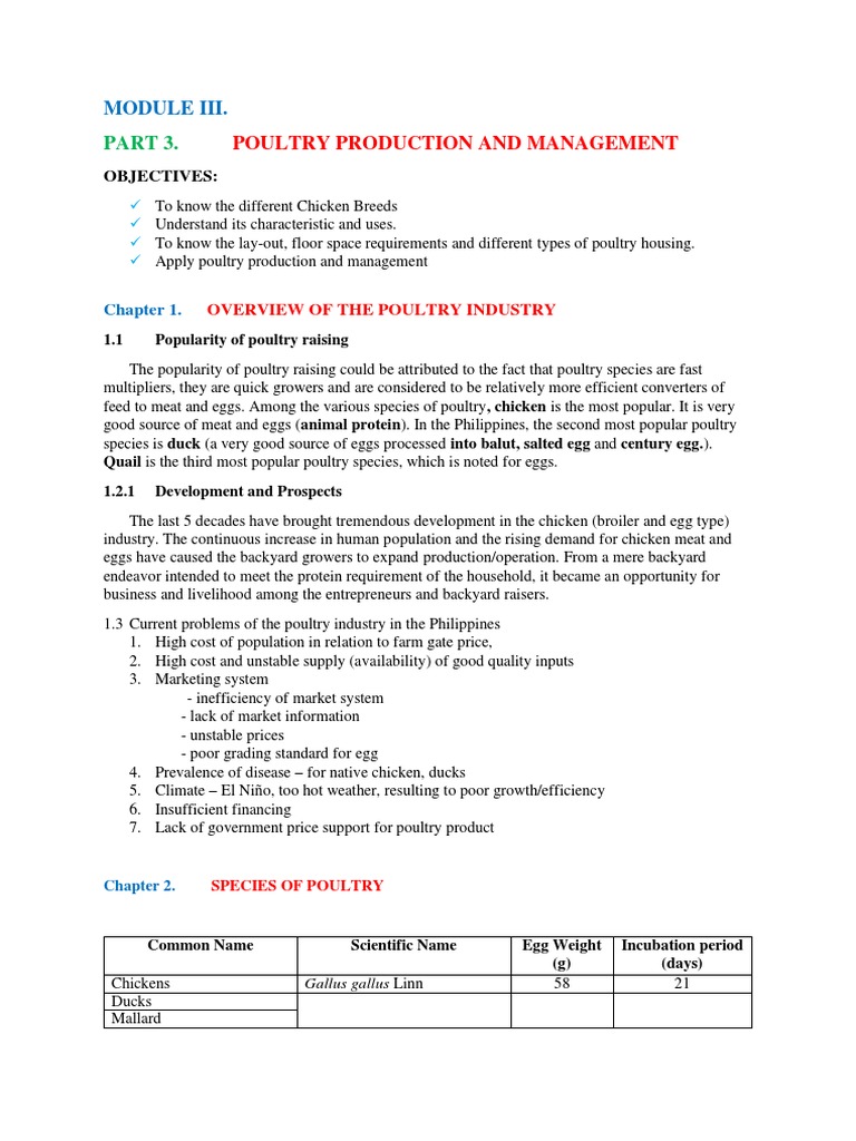 Poultry Production and Management Guide | PDF | Poultry | Chicken