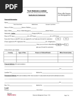Employment Application Form: Accenture Solutions Private Limited | PDF ...