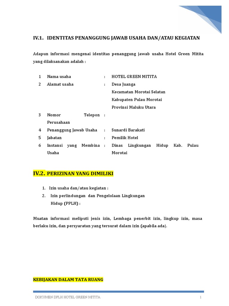 DPLH Hotel Grand Mitita | PDF | Sains & Matematika