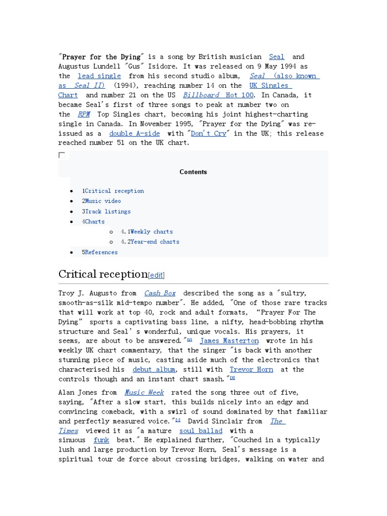 Critical Reception | PDF | Recorded Music | Music Industry