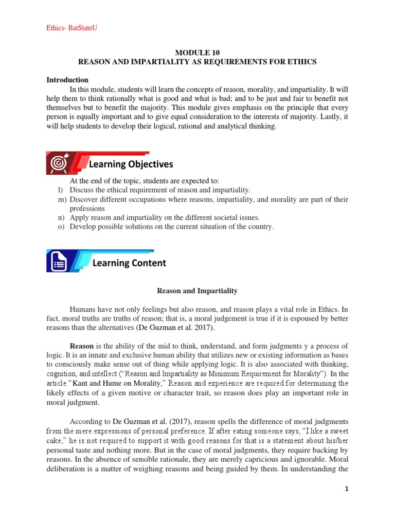 GED 107 Ethics-73-78 | PDF | Reason | Objectivity (Philosophy)