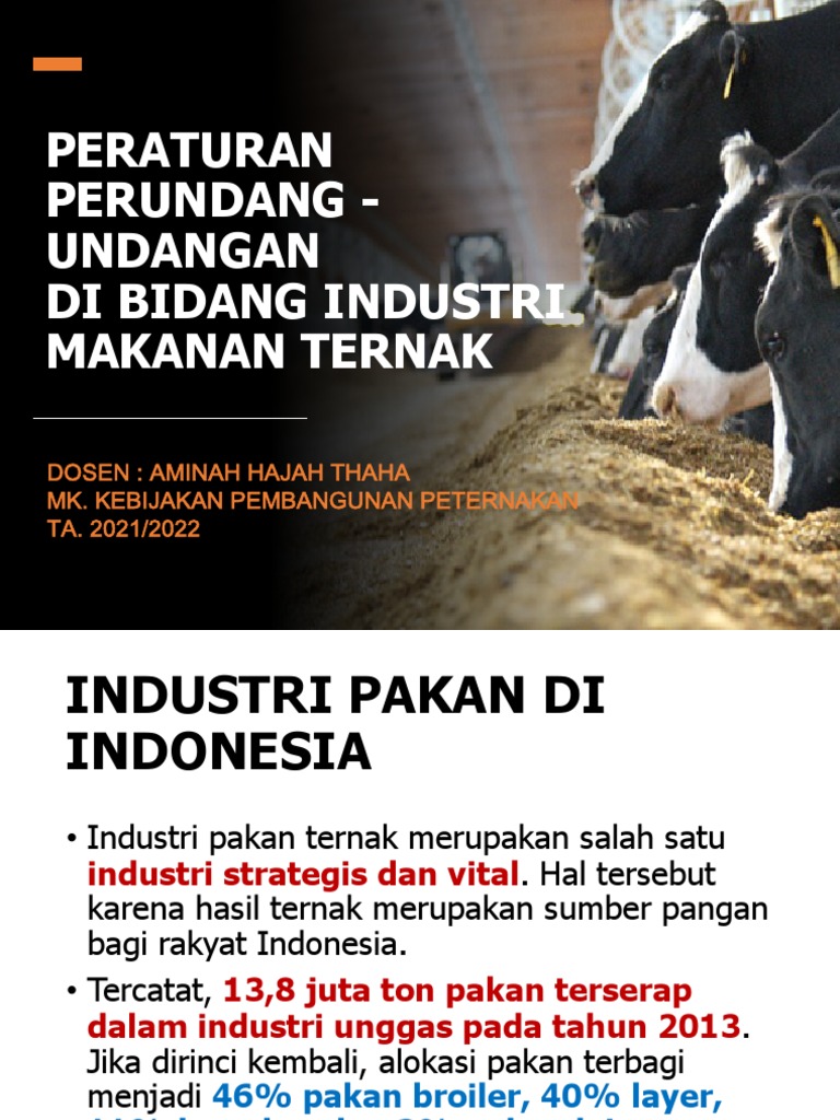 Regulasi Pakan Ternak dan Hormon | PDF | Kesehatan Holistik