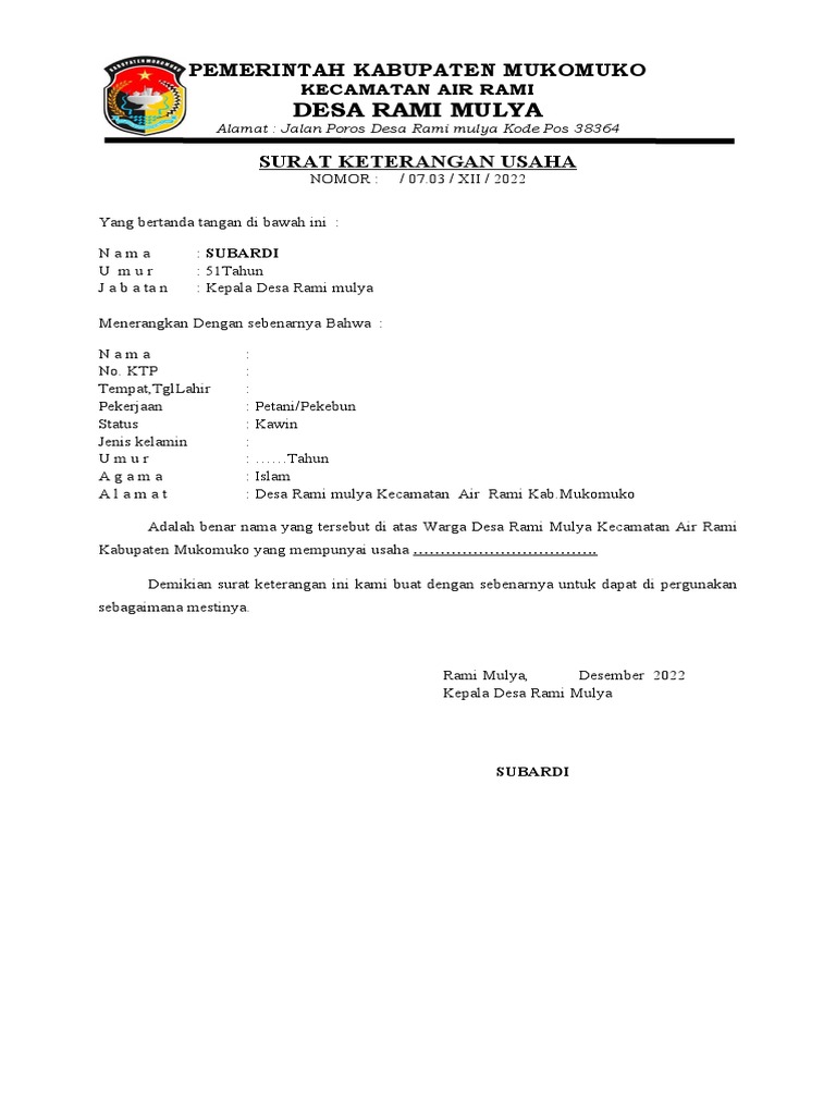 Surat Kerja Sumur Bor | PDF