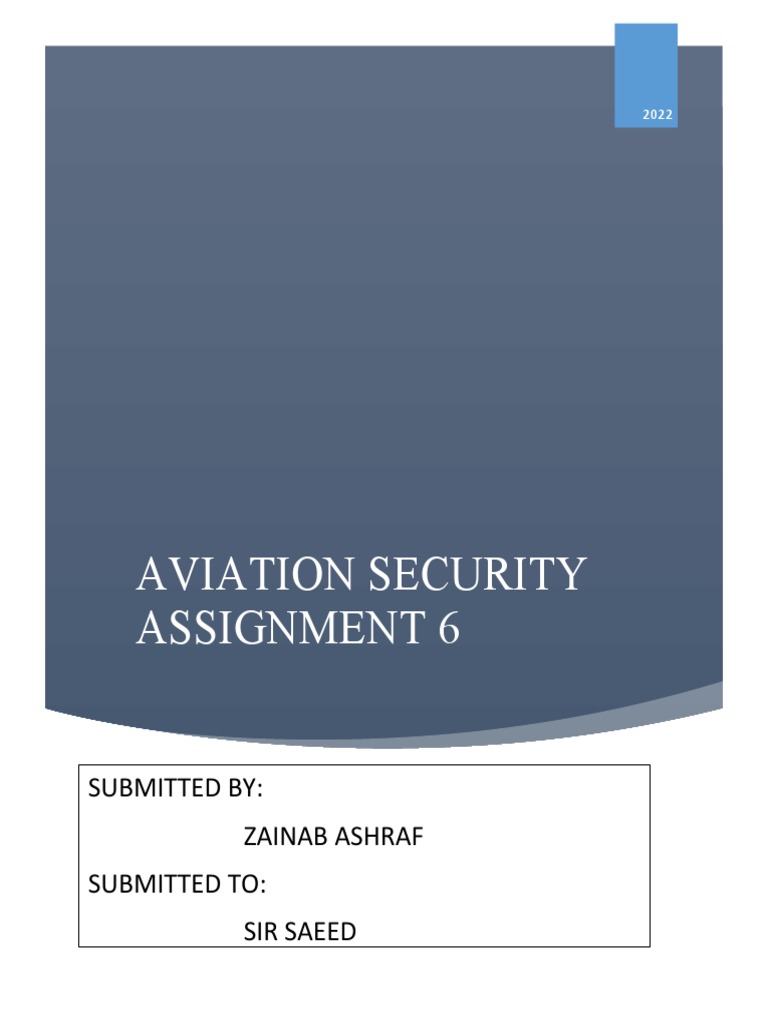 Aviation Security | PDF | Airport Security | Airport