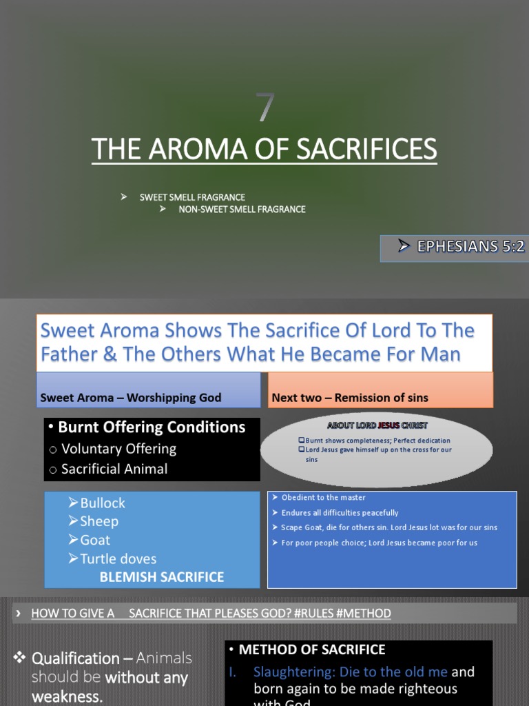 Pleasing Aroma To The Father - 7 | PDF