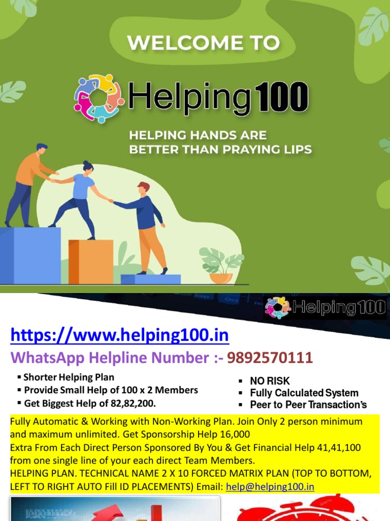 Helping 100 Plan | Download Free PDF | Computer Mediated Communication ...