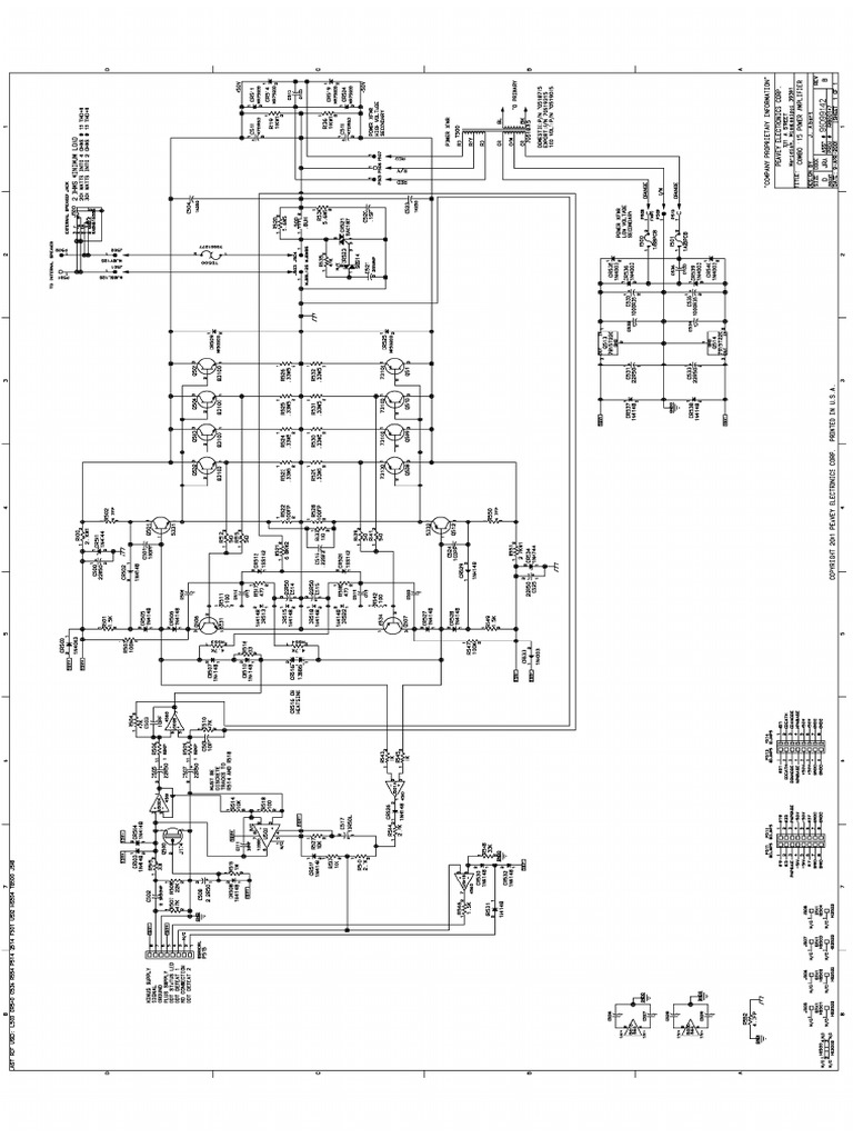 Peavey Combo 115 Power Amp Schematics | PDF