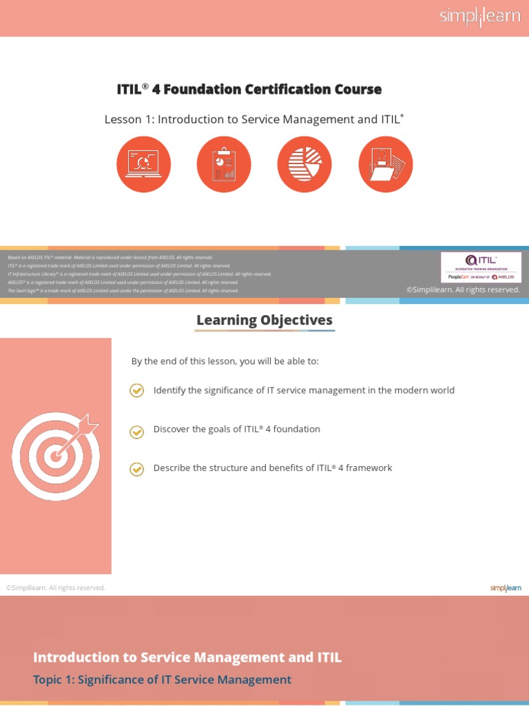 Lesson 1 - Introduction To Service Management and ITIL | PDF | It ...