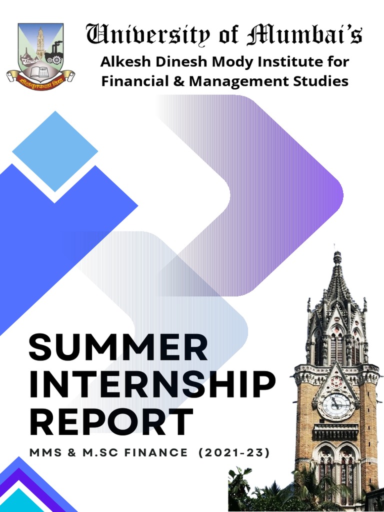 Summer Internship Report | PDF | Internship | Job Hunting