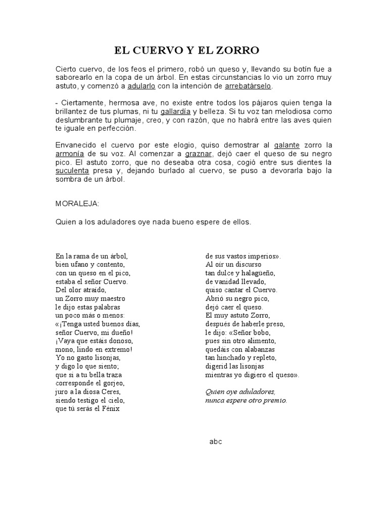 05 - El Cuervo y El Zorro | PDF