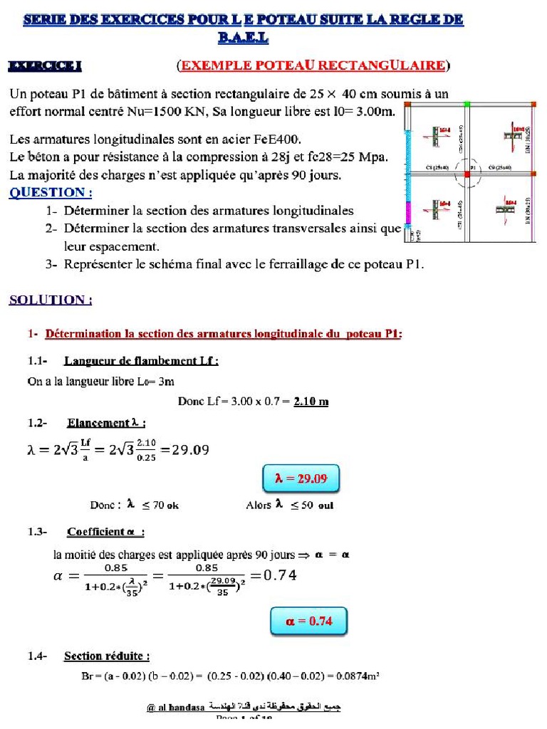 Calcul Poteau BAEL | PDF