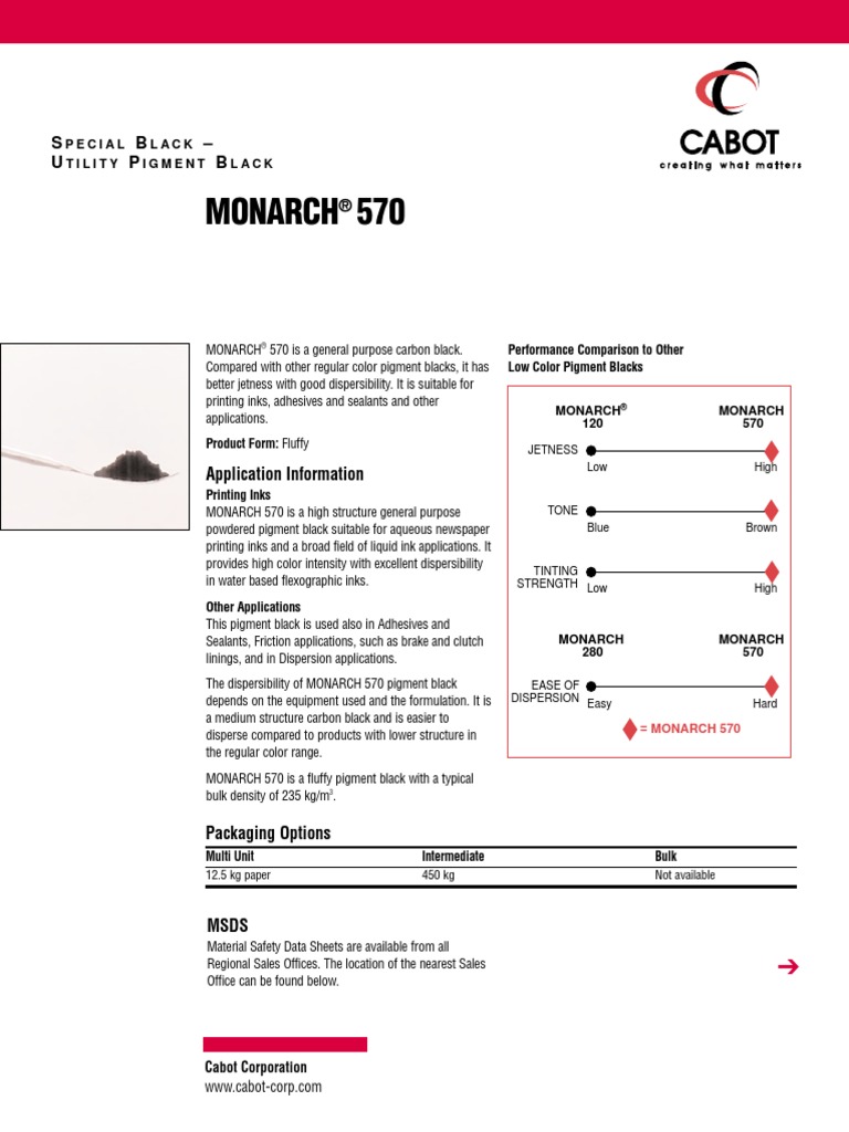 Tds Monarch 570 | PDF | Ink | Pigment