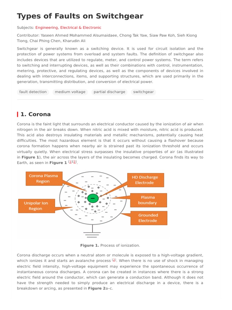 Types of Faults On Switchgear 3 | PDF | Electric Arc | Insulator ...