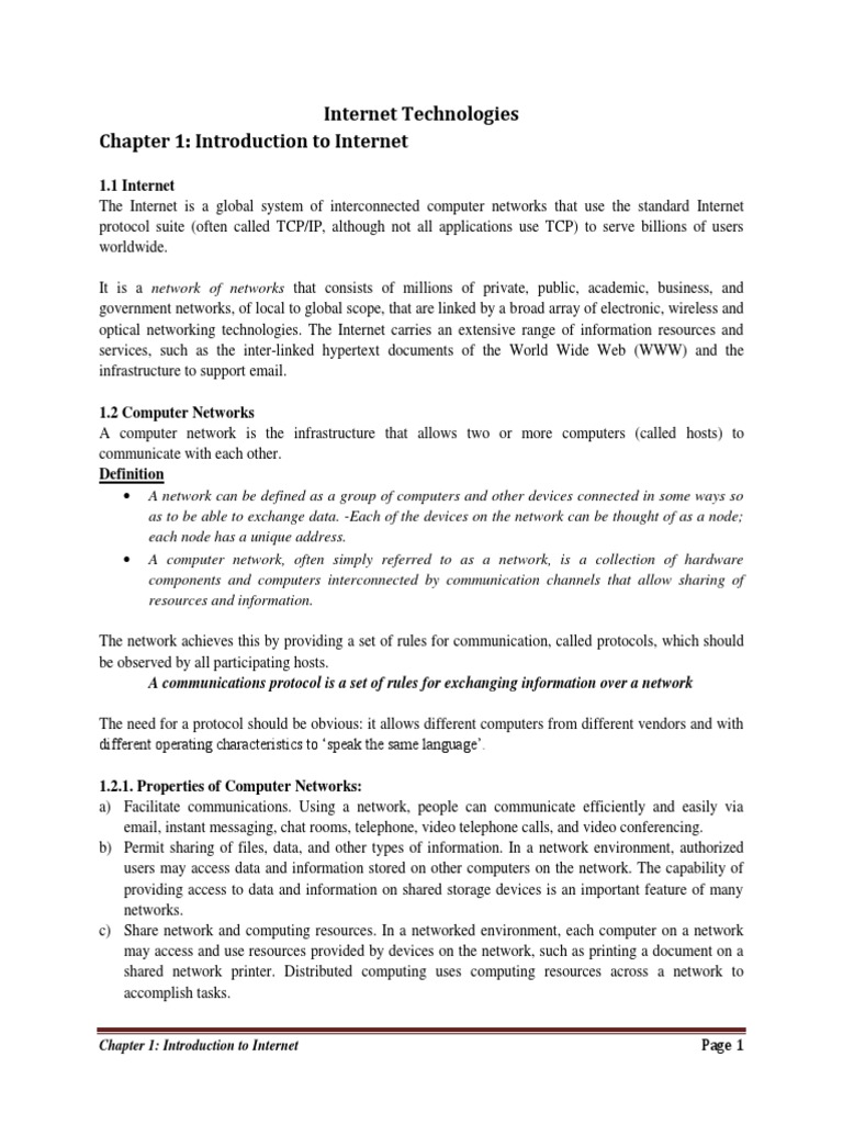 Complete Internet Network Material | PDF | File Transfer Protocol | Computer Network