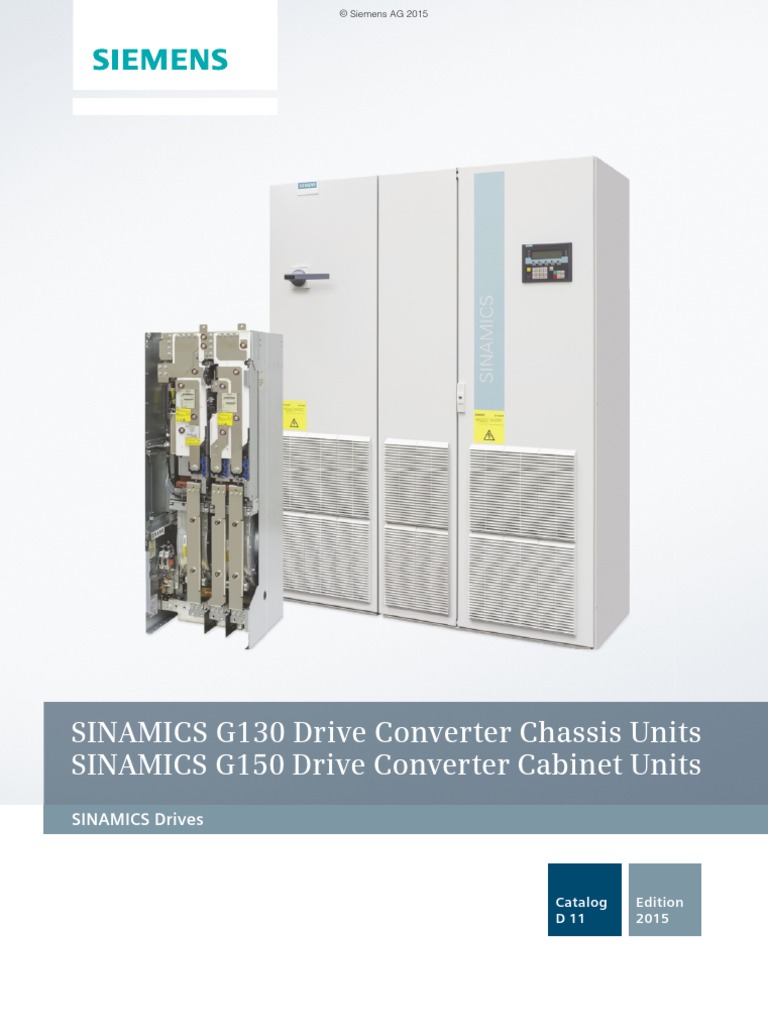 Catalog d11 Sinamics g130 g150 | PDF | Automation | Electric Motor