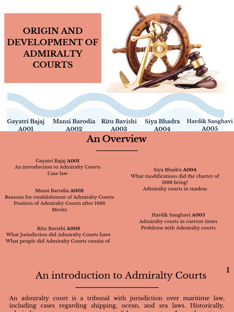 Origin and Development of Admiralty Courts | PDF | Admiralty Law ...