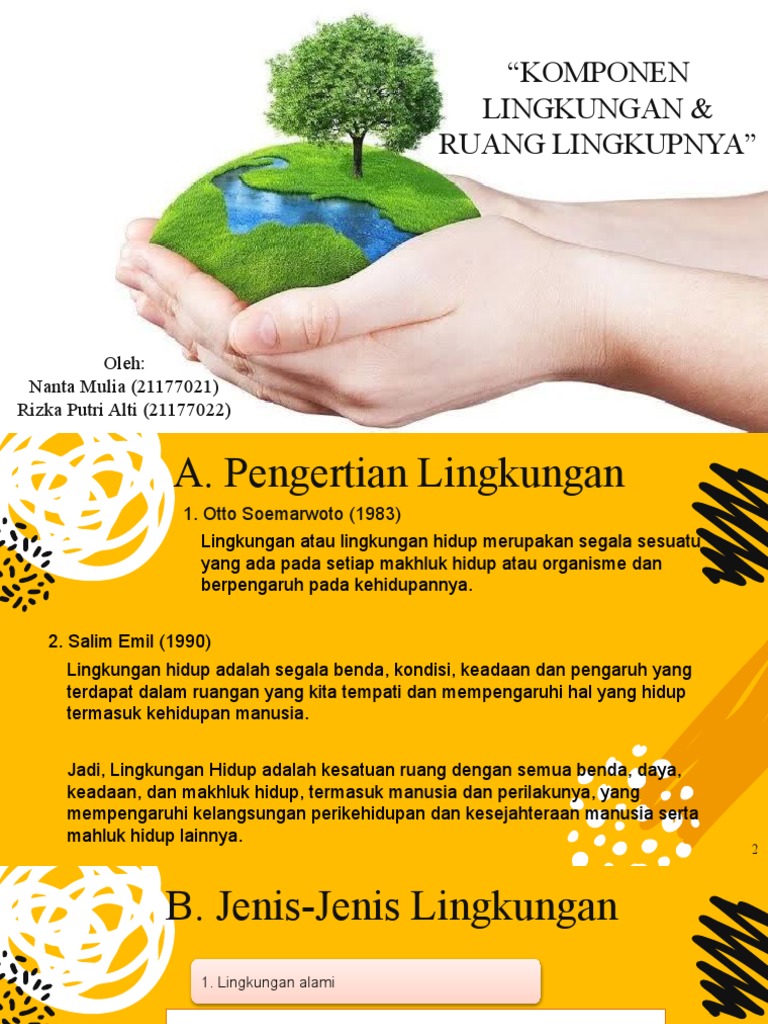 Komponen Lingkungan Dan Ruang Lingkupnya | PDF
