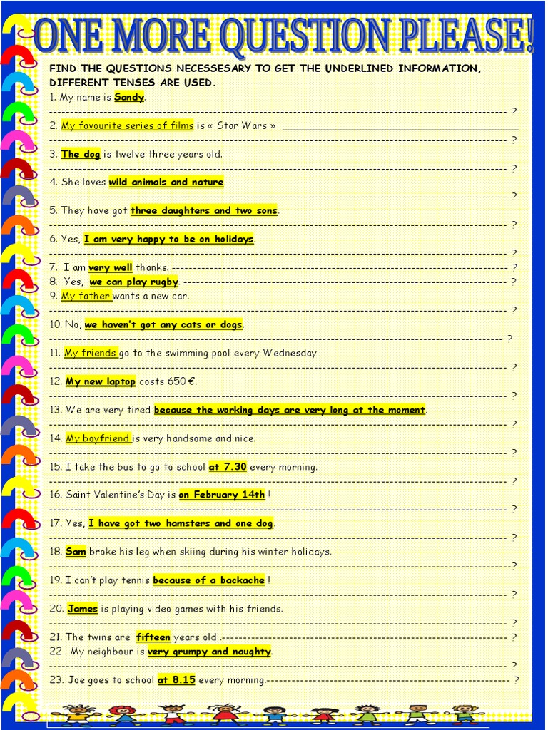 Mixed Subject - Object Questions | PDF | Games & Activities | Home & Garden