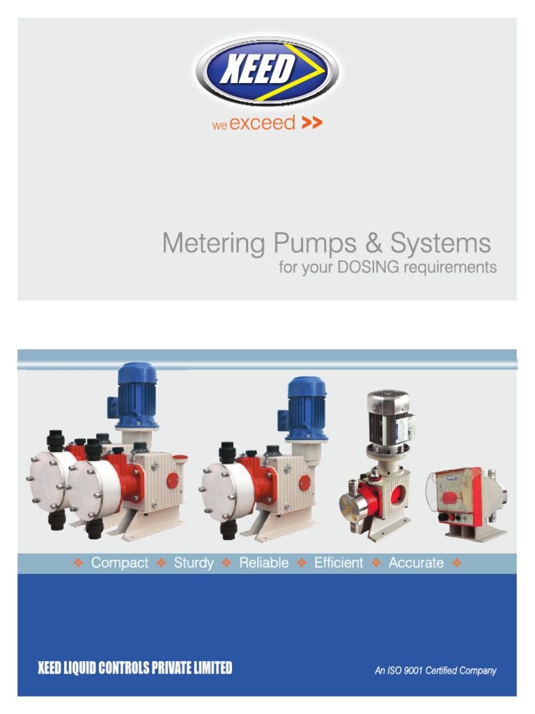 XEED BROCHURE 2016 | PDF | Pump | Valve