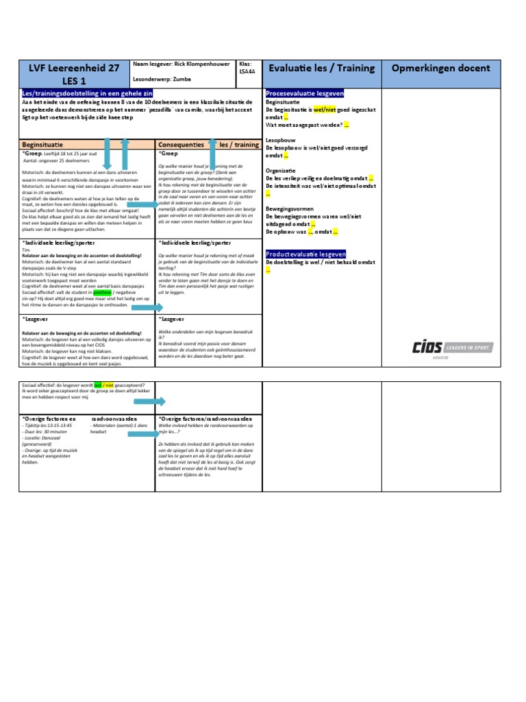 LVF Dans LE28 LES 1 | PDF