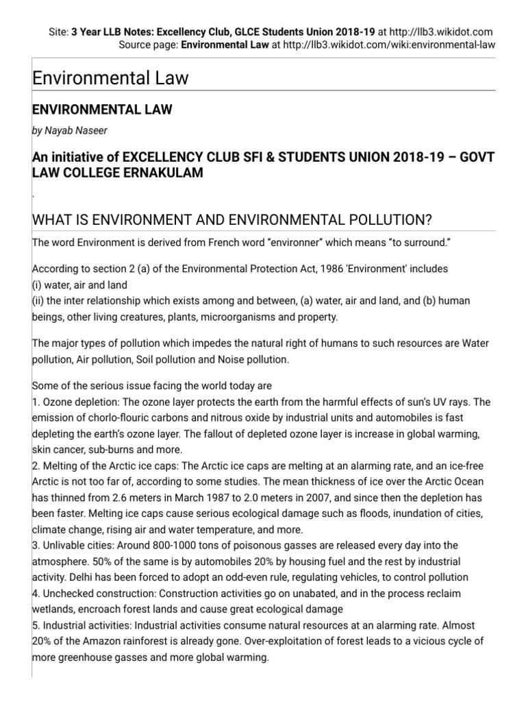 3 Year LLB Notes - Excellency Club, GLCE Students Union 2018-19 ...