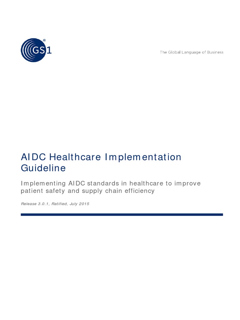 GS1 Healthcare Implementation Guideline | PDF | Prescription Drugs ...