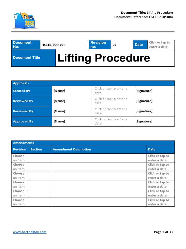 Lifting Procedure Guidelines and Standards | PDF | Crane (Machine ...