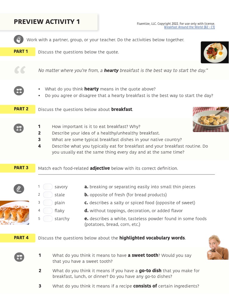 Breakfastaroundtheworld Lessonplan | PDF | Western Cuisine | Regional ...