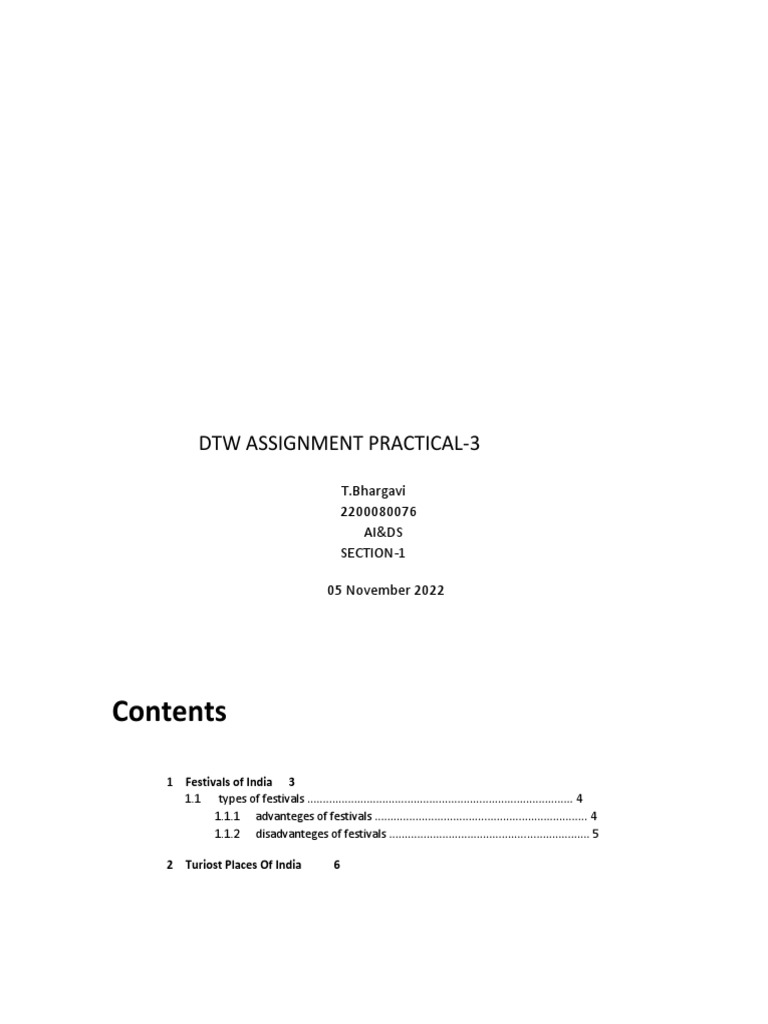 DTW Pratical 3 | PDF